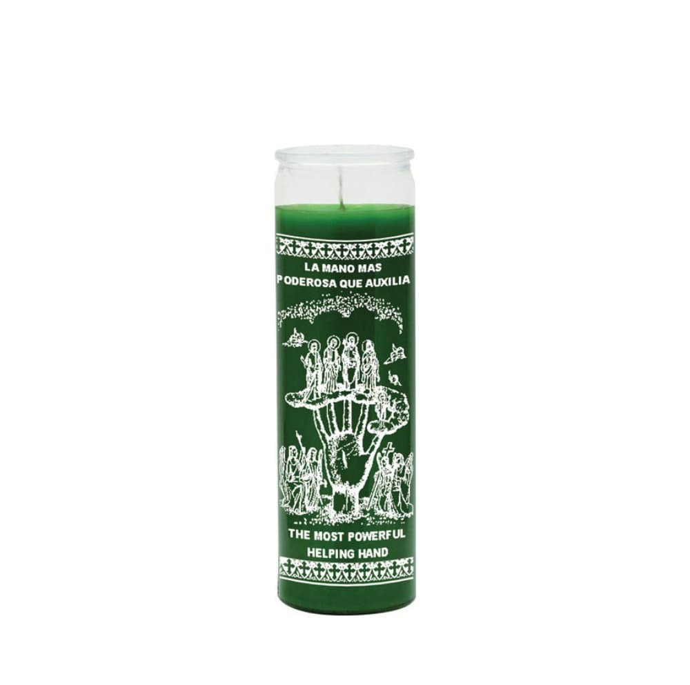 Helping Hand Candle Candle Green-Veladora Mano Poderosa Verde – Shop ...